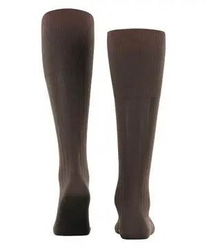 Falke Milano Knee High Ribbed Socks - Brown