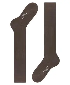 Falke Milano Knee High Ribbed Socks - Brown