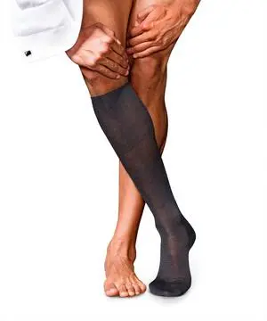 Falke No. 9 Pure Fil D'ecosse Dress Socks - Grey