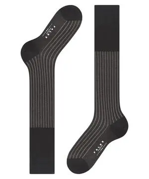 Falke Shadow Knee High Patterned Dress Socks