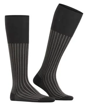 Falke Shadow Knee High Patterned Dress Socks