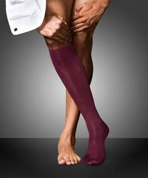 Falke Finest Merino & Silk Knee High Socks - Red