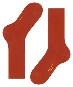 Falke Tiago Cotton Dress Socks - Orange