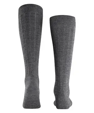 Falke Ribbed Knee High Socks - Grey