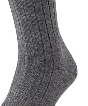 Falke Ribbed Knee High Socks - Grey