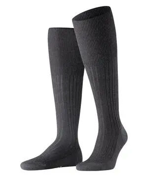 Falke Bristol Pure Knee High Socks - Grey