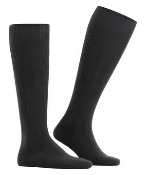Falke Lhasa Rib Knee High Socks - Black