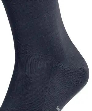 Falke Tiago Ribbed Cotton Dress Socks - Blue