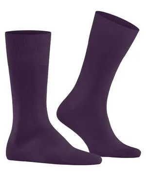 Falke Tiago Ribbed Cotton Dress Socks - Blue