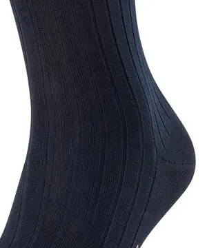 Falke Milano Ribbed Cotton Socks - Blue