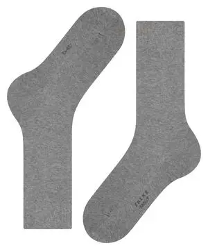 Falke Family Ribbed Crew Socks - Grey