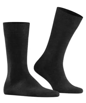 Falke Family Cotton Blend Crew Socks - Grey