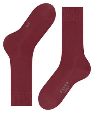 Falke Family Ribbed Cotton Blend Socks - Red