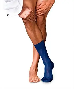 Falke No. 10 Pure Fil D'ecosse Dress Socks - Blue