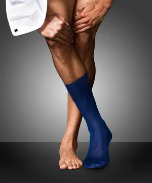 Falke No. 9 Pure Fil D'écosse Dress Socks - Blue