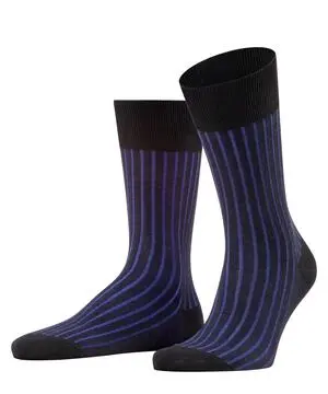 Falke Shadow Patterned Dress Socks - Black