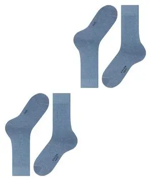 Falke Happy 2-pack Crew Socks - Blue
