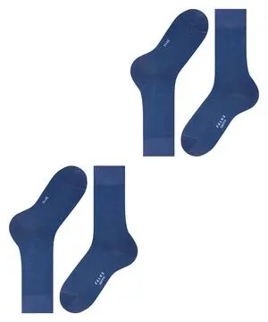 Falke Happy 2-pack Crew Socks - Blue