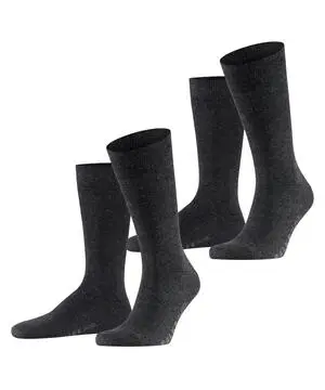 Falke Falke Swing Crew Socks - 2 Pack Grey