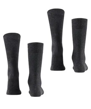 Falke Swing Crew Socks 2 Pack - Grey
