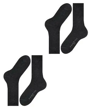 Falke Swing Crew Socks 2 Pack - Grey
