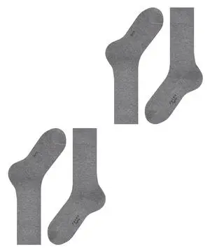 Falke Happy 2-pack Socks - Grey