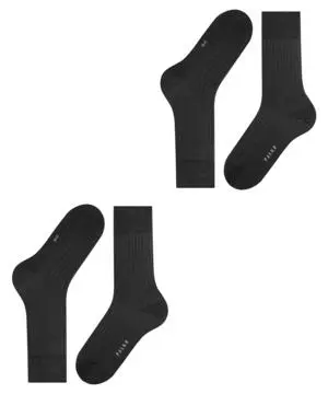Falke Swing 2-pack Crew Socks - Black