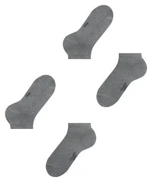 Falke Happy 2-pack Cotton Socks - Grey
