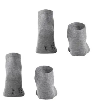 Falke Happy 2-pack Ankle Socks - Grey