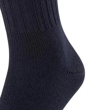 Falke Nelson Ribbed Merino Wool Crew Socks - Blue