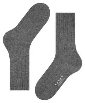 Falke Lhasa Rib Crew Socks - Grey