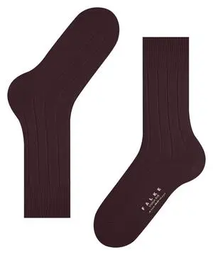 Falke Lhasa Rib Cashmere Blend Socks - Red
