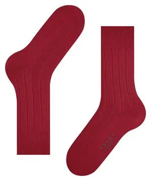 Falke Lhasa Rib Cashmere Blend Socks - Red