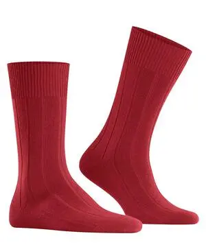 Falke Lhasa Rib Cashmere Blend Socks - Red