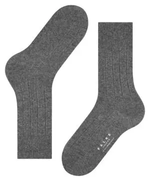 Falke Lhasa Rib Crew Socks - Grey