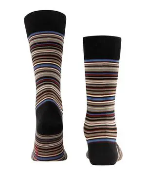 Falke Microblock Patterned Dress Socks - Grey