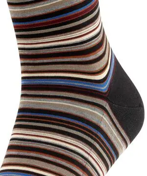 Falke Microblock Patterned Dress Socks - Grey