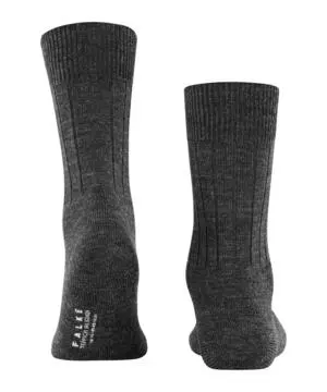 Falke Ribbed Merino Wool Socks - Grey
