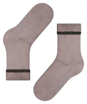 Falke Crew Socks With Plush Interior And Printed Nubs - Red