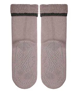 Falke Crew Socks With Plush Interior And Printed Nubs - Red