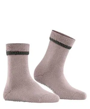 Falke Crew Socks With Plush Interior And Printed Nubs - Red