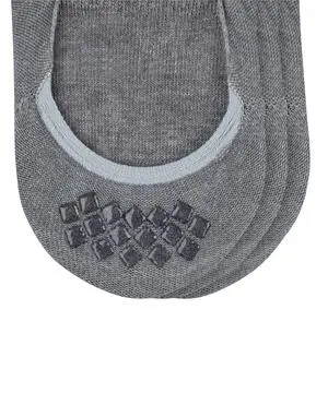 Falke Step High Cut Invisible Socks 3 Pack - Grey