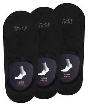 Falke Invisible High Cut Sock Pack - Black