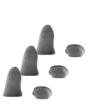 Falke Invisible Step Medium Cut Socks 3 Pack - Grey