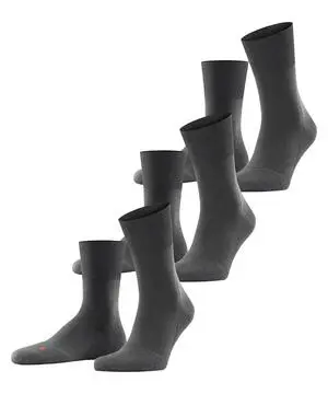 Falke Run 3-pack Sports Socks - Grey
