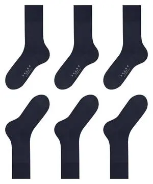 Falke Airport 3-pack Crew Socks - Blue