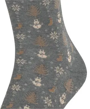 Falke Merry Party Socks With Festive Pattern