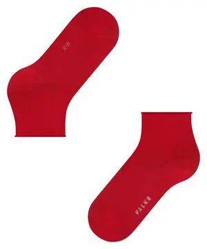 Falke Cotton Touch Ankle Socks - Red