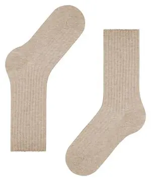 Falke Cosy Wool Boot Socks - Beige