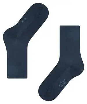 Falke Family Cotton Blend Crew Socks - Blue